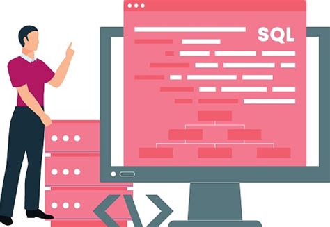 The Guy Is Referring To Sql Coding Stock Illustration Download Image