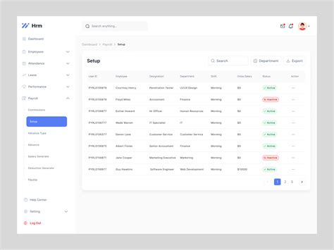 Payroll Setup Dashboard Ui By Eva Akter On Dribbble