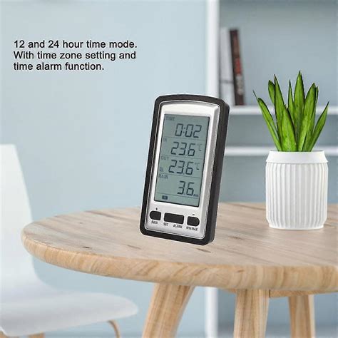 Wireless Rain Meter Gauge Weather Station Indooroutdoor Temperature