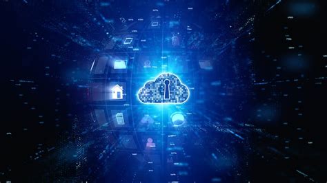 Premium Photo Secure Digital Data Network Digital Cloud Computing