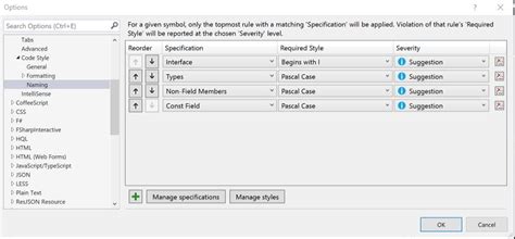 C Code Style In Visual Studio