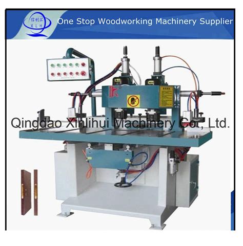 Horizontal Double Heads End Mortising Machine For Door Frame Chain