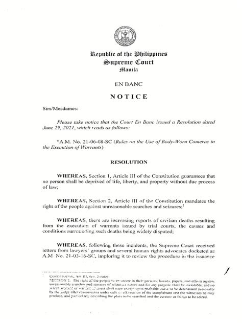 21 06 08 Sc Rules On The Use Of Body Worn Cameras Pdf