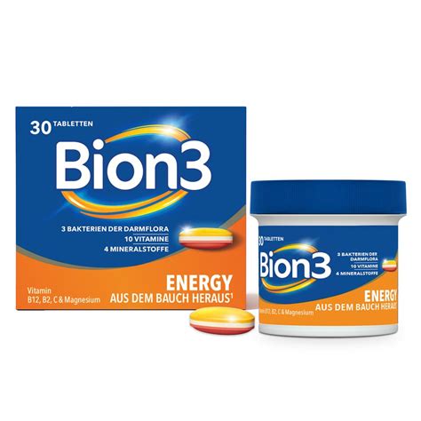 Bion3 Energy Multivitamin zur Darm-² & Energieunterstützung¹ 30 St ...