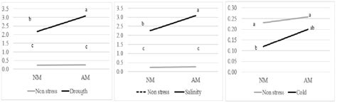 Determination of proline content µmol g FW in M sativa NM and AM Download Scientific Diagram