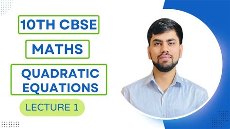 quadratic equations lec 1 youtube