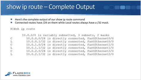 Cisco Connected And Local Routes Tutorial Flackbox