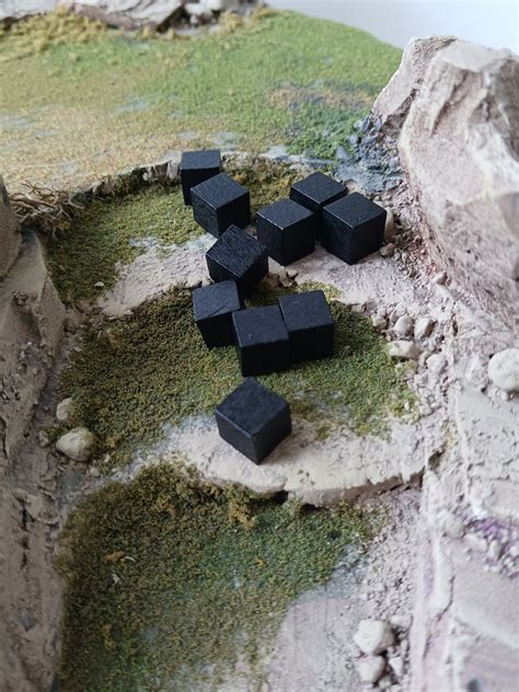 Gk Wooden Cube Token Pack Black