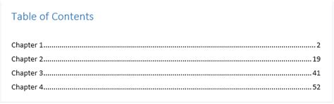 How To Create An Automatic Generate Table Of Contents