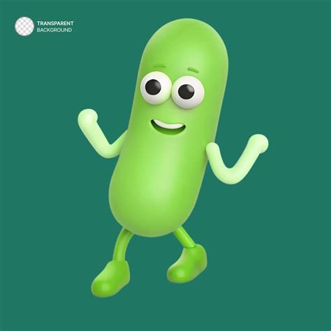 Comic Cucumber Character Psd 1 000 High Quality Free Psd Templates For Download