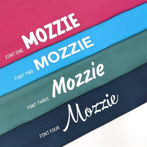 Name Printing Add On For T Shirts Jumpers Snoods And Bandanas