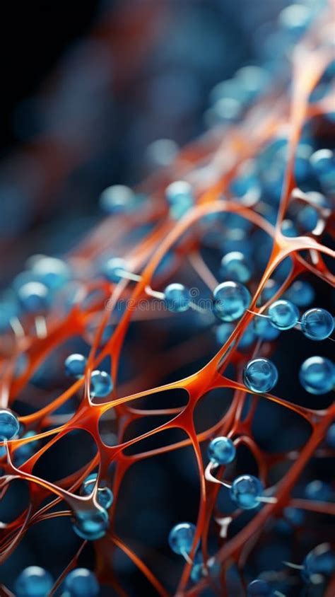 Intricate Gene Structure With Lines And Nodes Beautifully Rendered In 3d Stock Illustration