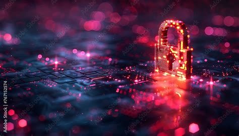 Fortifying Digital Frontiers Conceptualizing Cyber Security Barrier Stock Illustration Adobe