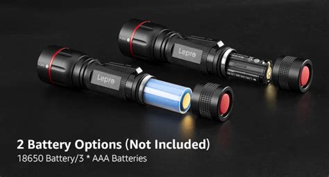 Lepro Tactical Flashlight Bright Versatile Waterproof