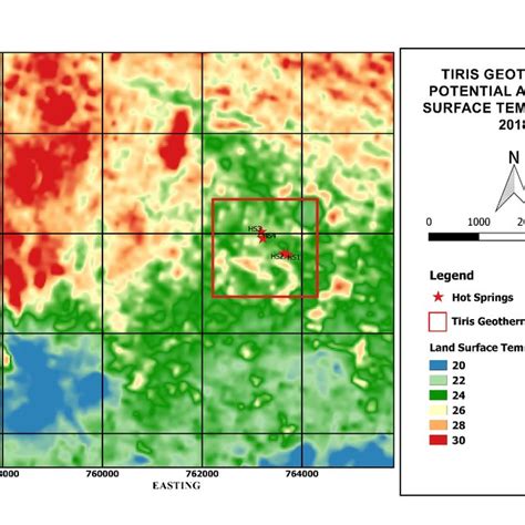 Tiris Geothermal Potential Area 2016 Ndvi Map Download Scientific