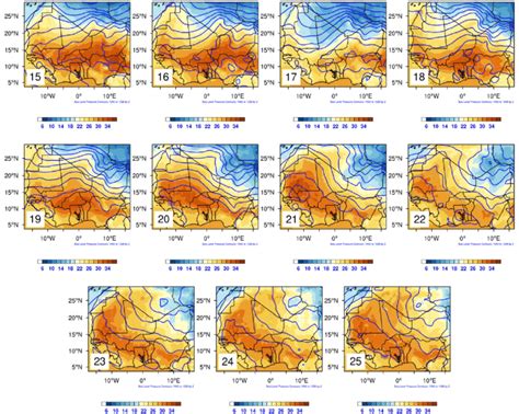 Wrf Chem Simulated Output For Average Surface Daily Temperature Degree Download Scientific