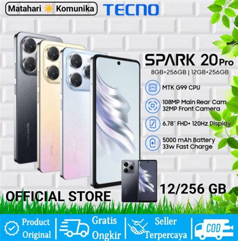 TECNO SPARK 20 PRO RAM 12 256GB Lazada Indonesia
