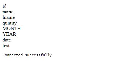 Php Request Shows Column Name In Mysql Stack Overflow