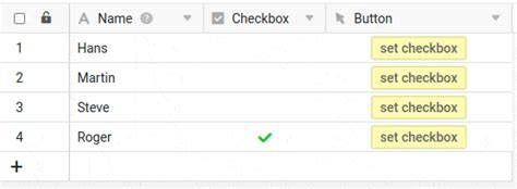 JavaScript Beispiel Eine Checkbox Setzen Alle Anderen Entfernen SeaTable