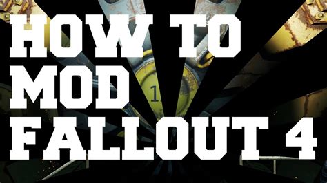 How To Start Modding Fallout Quick Simple Tutorial YouTube