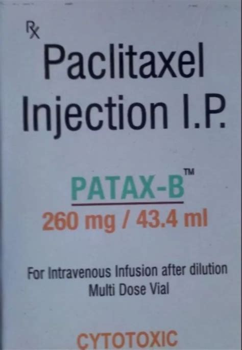 Paclitaxel Injection Ip Packaging Vial 1 Vail At ₹ 20000piece In