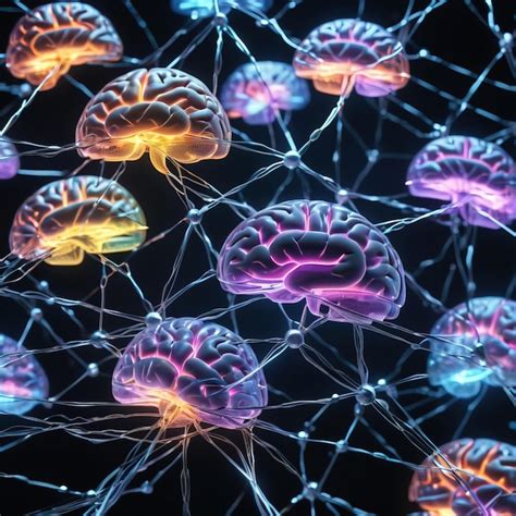 Premium Photo A Network Of Interconnected Brains Symbolizing Collaborative Thinking