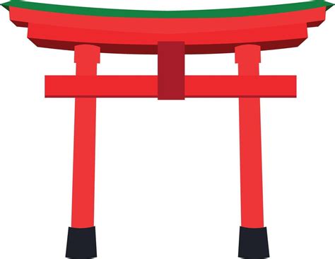 Minimalist Torii Gate Illustration Vector Art At Vecteezy