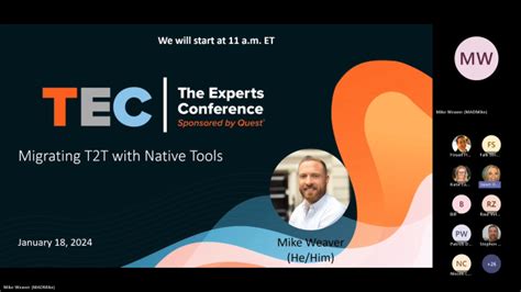 Tec Talk Migrating T2t With Native Tools