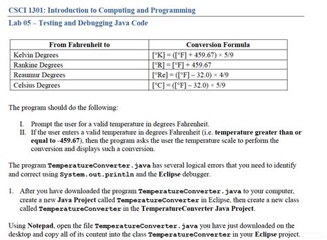 Solved Csci 1301 Introduction To Computing And Programming