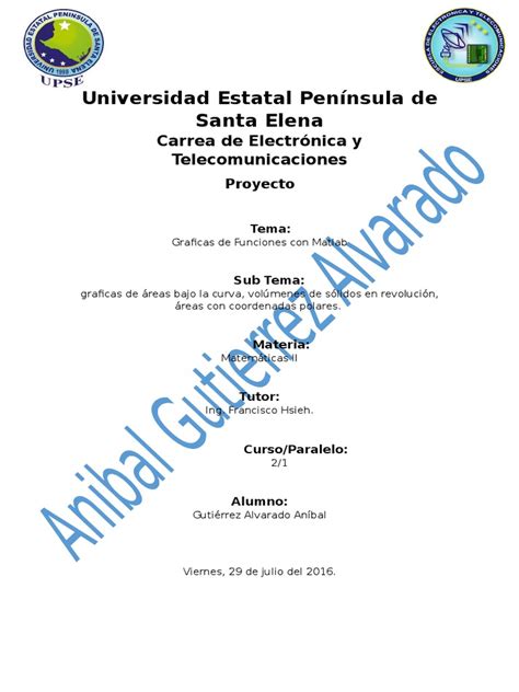 Proyecto Matlab Grafica Pdf Análisis Cálculo