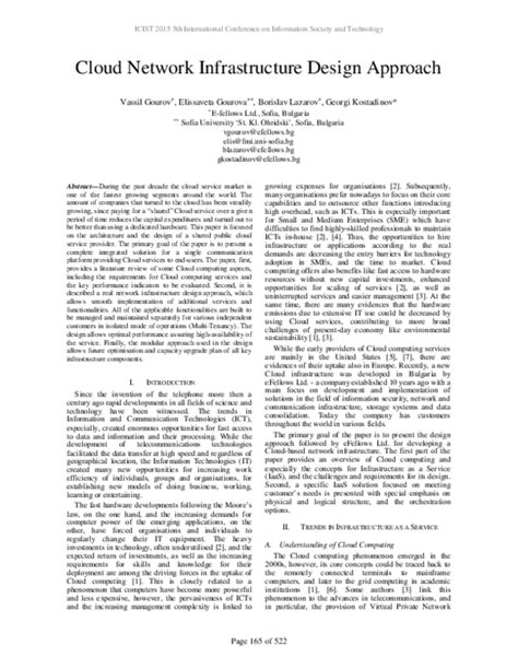 Pdf Cloud Network Infrastructure Design Approach