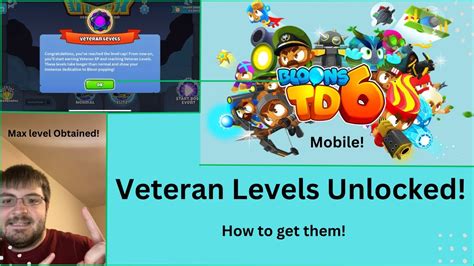 I Obtained The Veteran Levels In Bloons Bloons Td 6 Youtube
