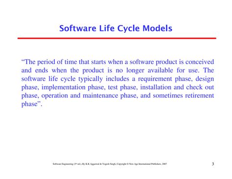 SOLUTION Software Life Cycle Model Studypool