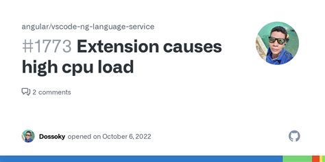 extension causes high cpu load · issue 1773 · angular vscode ng