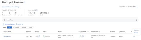 Cisco Catalyst Center 2 3 7 X On Esxi Administrator Guide Backup And Restore [cisco Catalyst