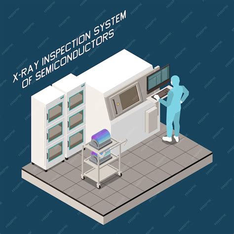 Premium Vector Semiconductor Chip Production Isometric Illustration