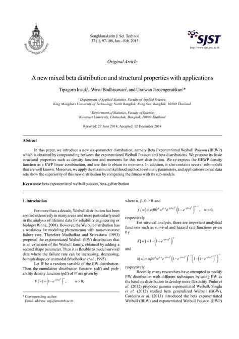 Pdf A New Mixed Beta Distribution And Structural Properties With Applications