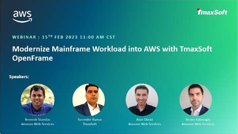 Tmaxsoft On Linkedin Modernize Mainframe Workload Into Aws With Tmaxsoft Openframe