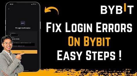 How To Fix Login Errors On Bybit Youtube