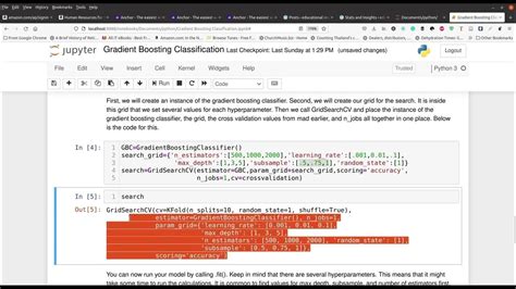 Gradient Boosting Classification With Python Youtube