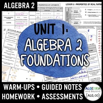 Algebra Foundations Unit Bundle Algebra Curriculum By Algebra And Beyond
