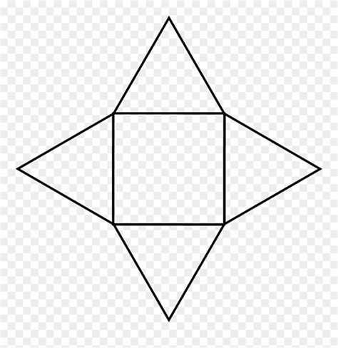 net of a square based pyramid formula