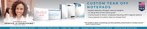 Custom Tear Off Notepads ®