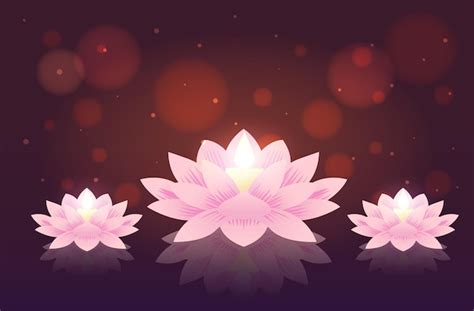 Premium Vector Lotus Background