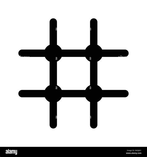 A Vector Illustration Of An Incomplete Grid Structure Isolated On A
