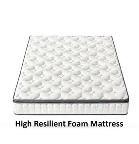 Thickness 4 Inches High Resilient Foam Mattress Size Double At