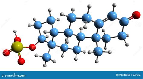 3d Image Of Testosterone Sulfate Skeletal Formula Stock Illustration Illustration Of Anabolic