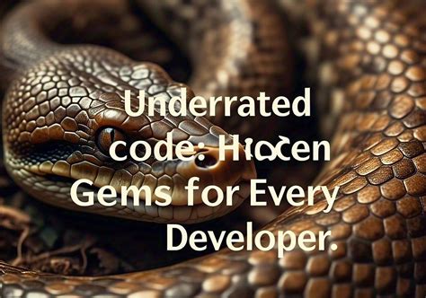 underrated python code hidden gems for every developer by the kishore jan 2025 medium