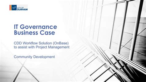 Cdd Workflow Solution Onbase To Assist With Project Management Community Development By John