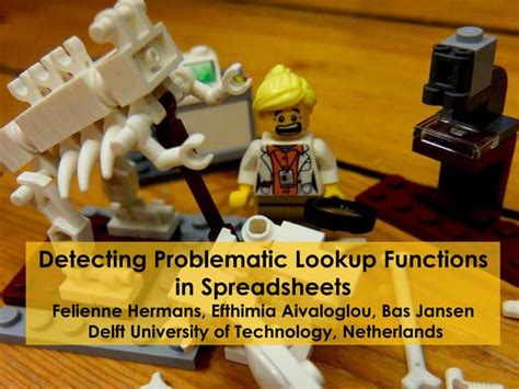 Detecting Problematic Lookup Functions In Spreadsheets Ppt
